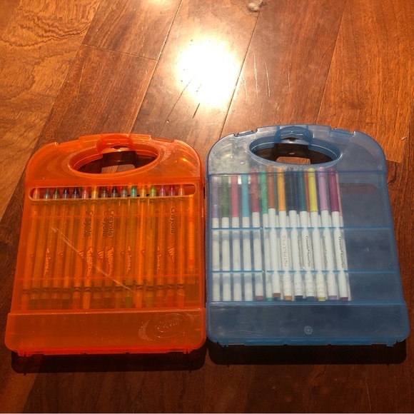 Crayola | Office | Crayon Art Storage Case 2 Set | Poshmark